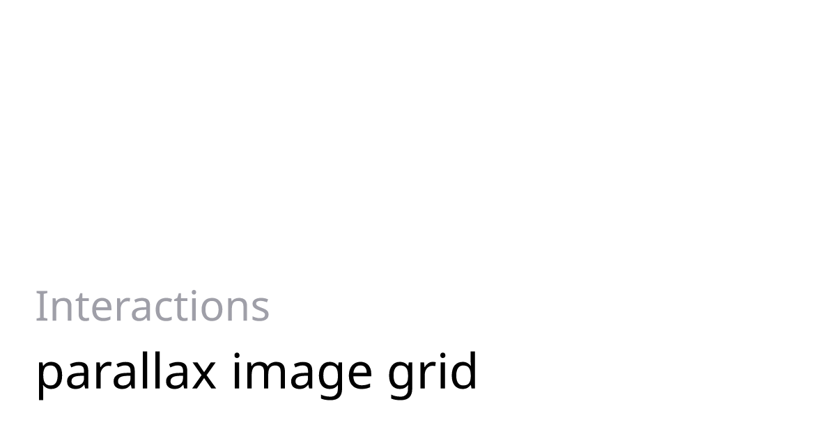parallax image grid